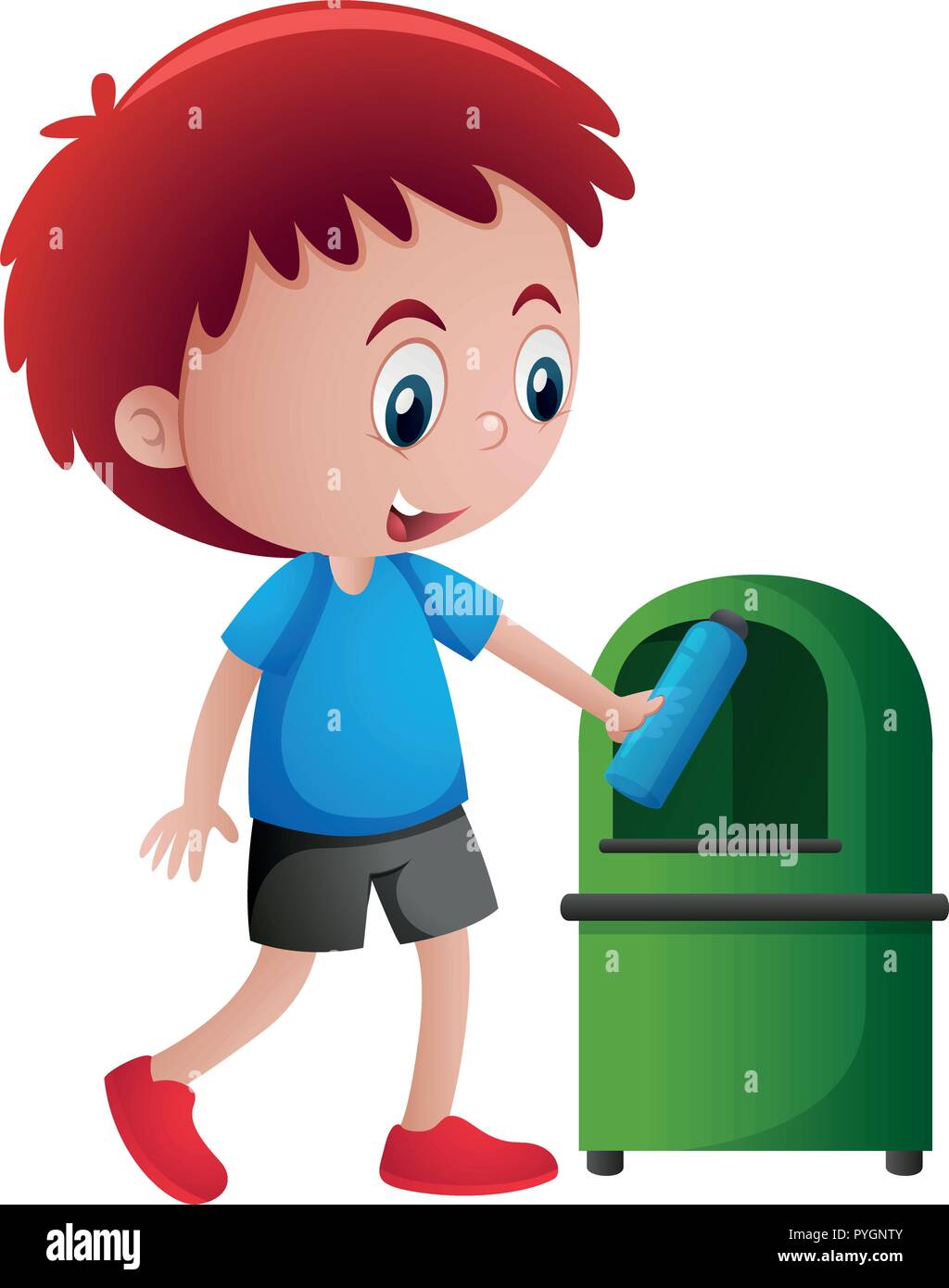 Child Throwing Garbage Stock Photos & Child Throwing Garbage Stock ...