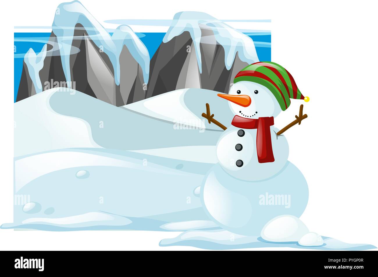 Image of winter scene Stock Vector Images - Alamy