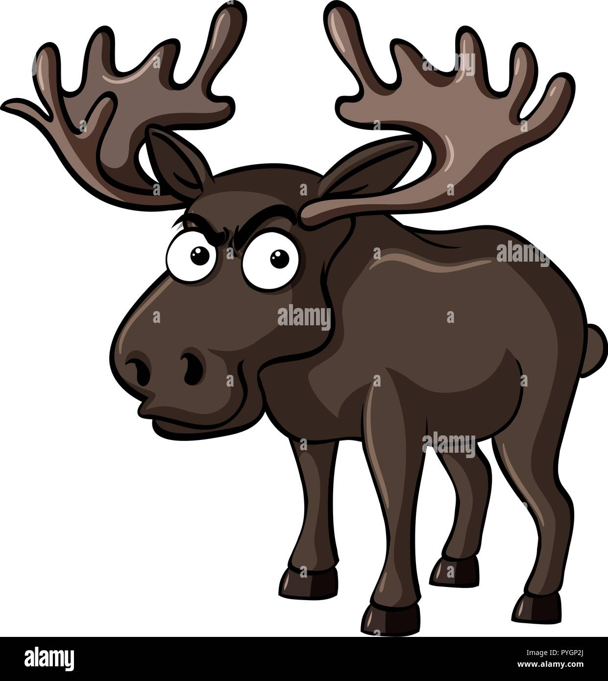 Angry moose hi-res stock photography and images - Alamy