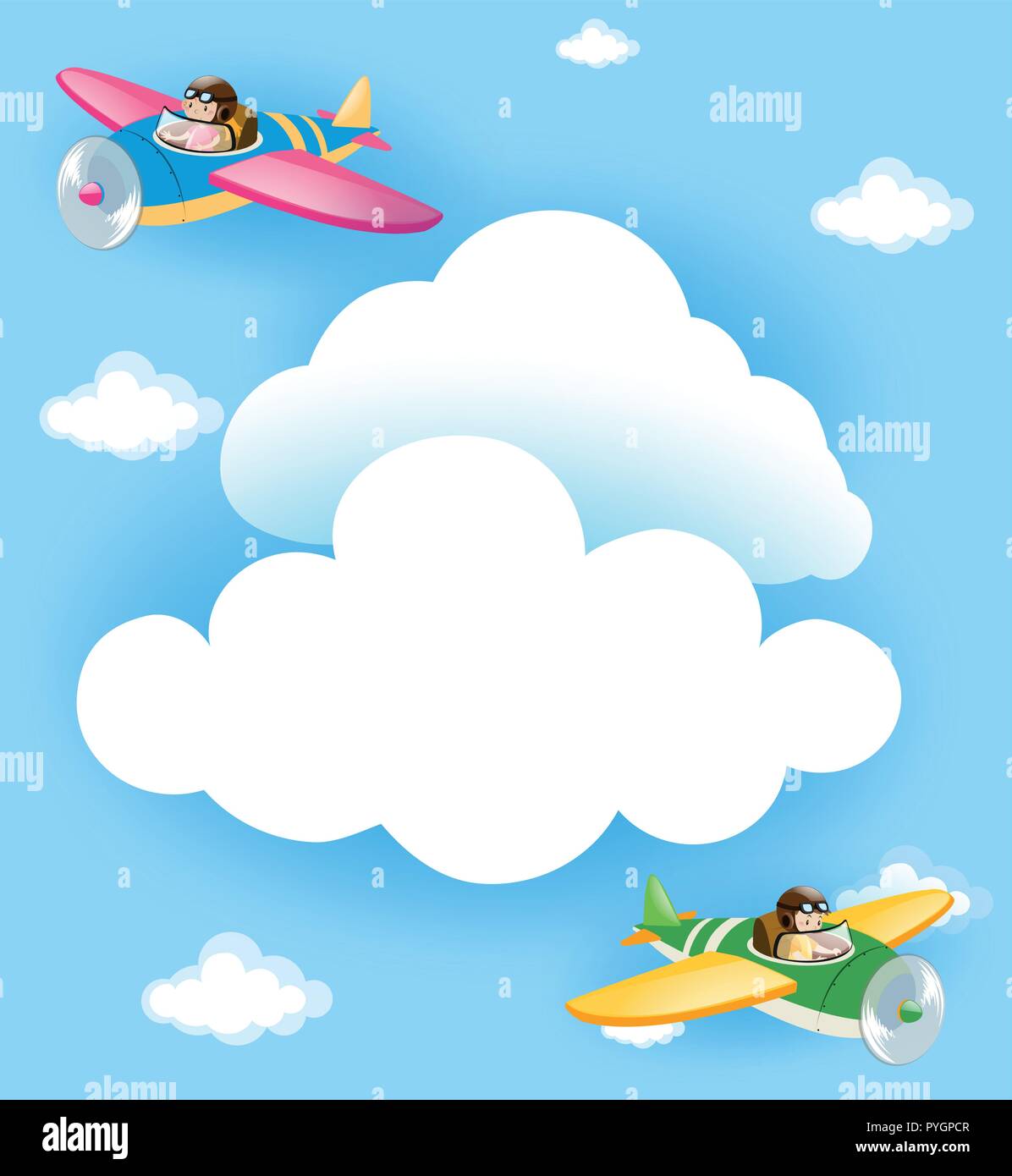 Aeroplane scene Stock Vector Images - Alamy