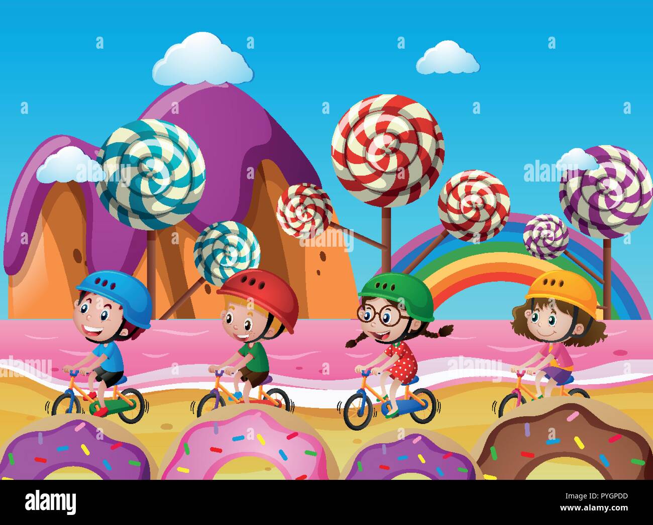 Pupil lollipop Stock Vector Images - Alamy