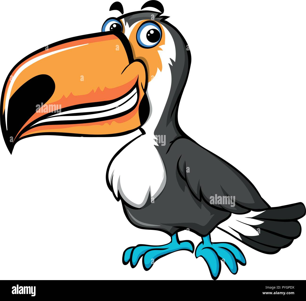 Toucan bird with big smile illustration Stock Vector Image & Art - Alamy