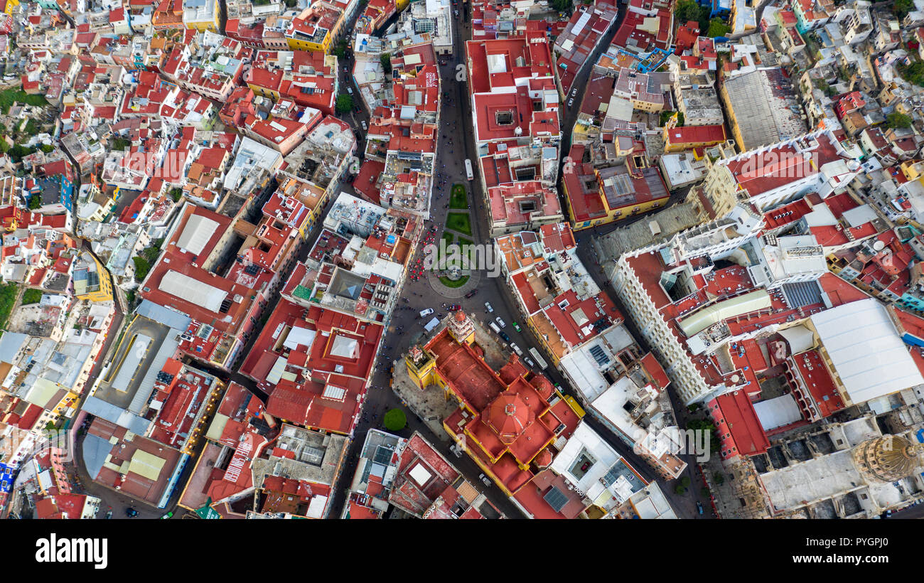 Aerial view of Guanajuato, Mexico Stock Photo - Alamy
