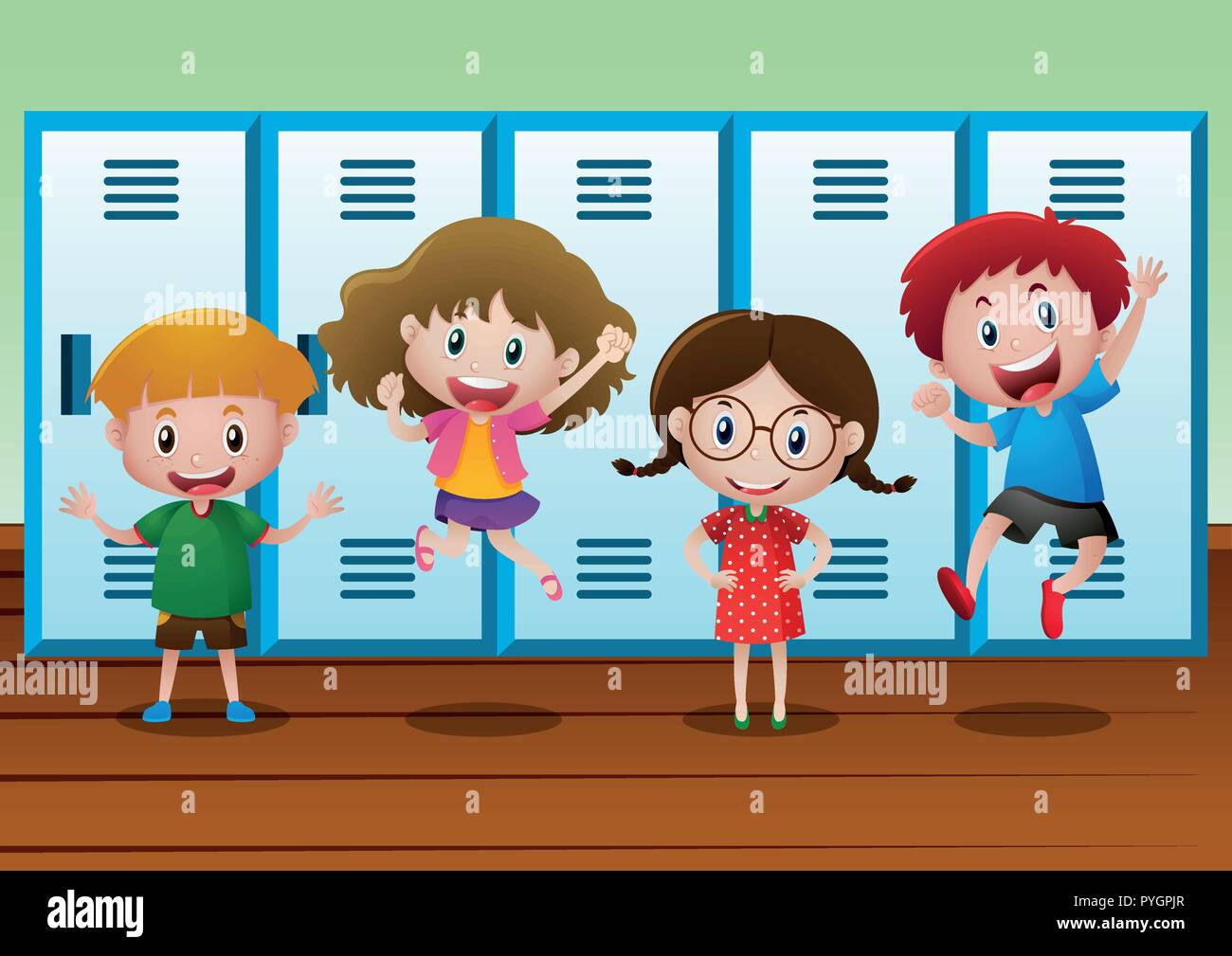 Lockers vector vectors hi-res stock photography and images - Alamy