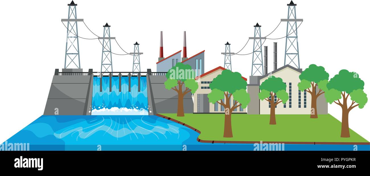 Electrical Power Plant Clipart