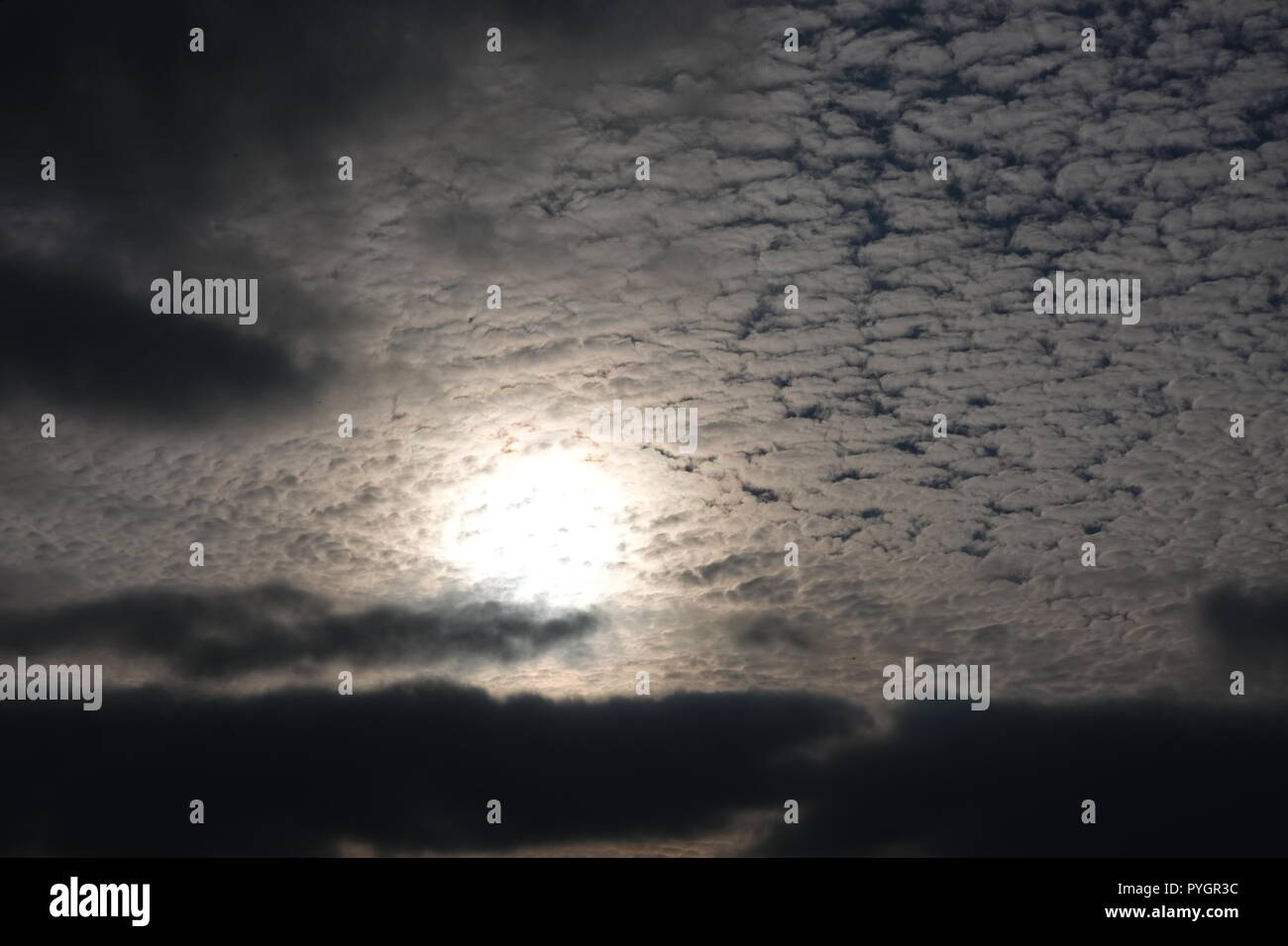 Sunset sky in Surrey, UK Stock Photo - Alamy