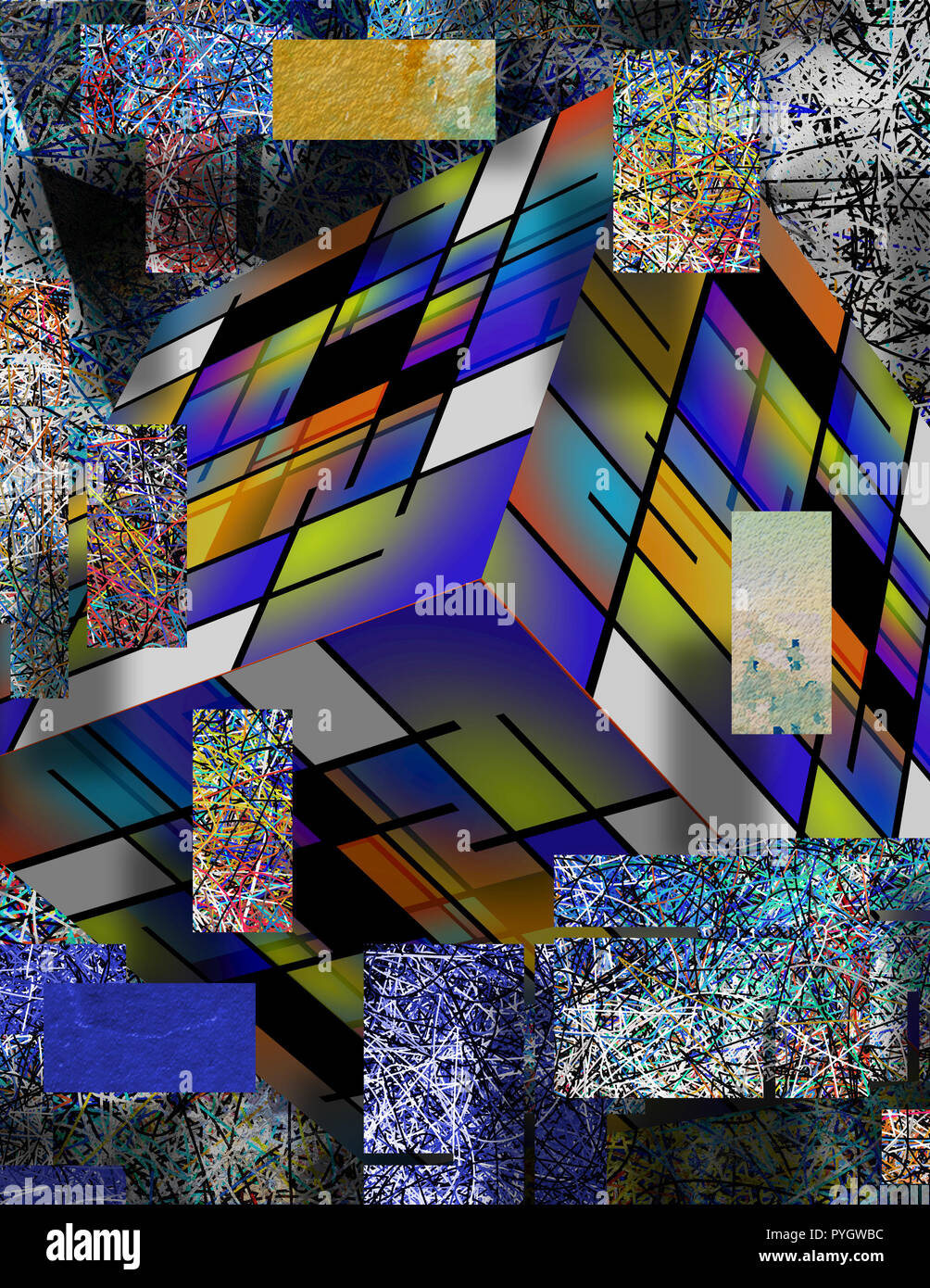 Colorful Geometric Abstract. Modernism style Stock Photo - Alamy