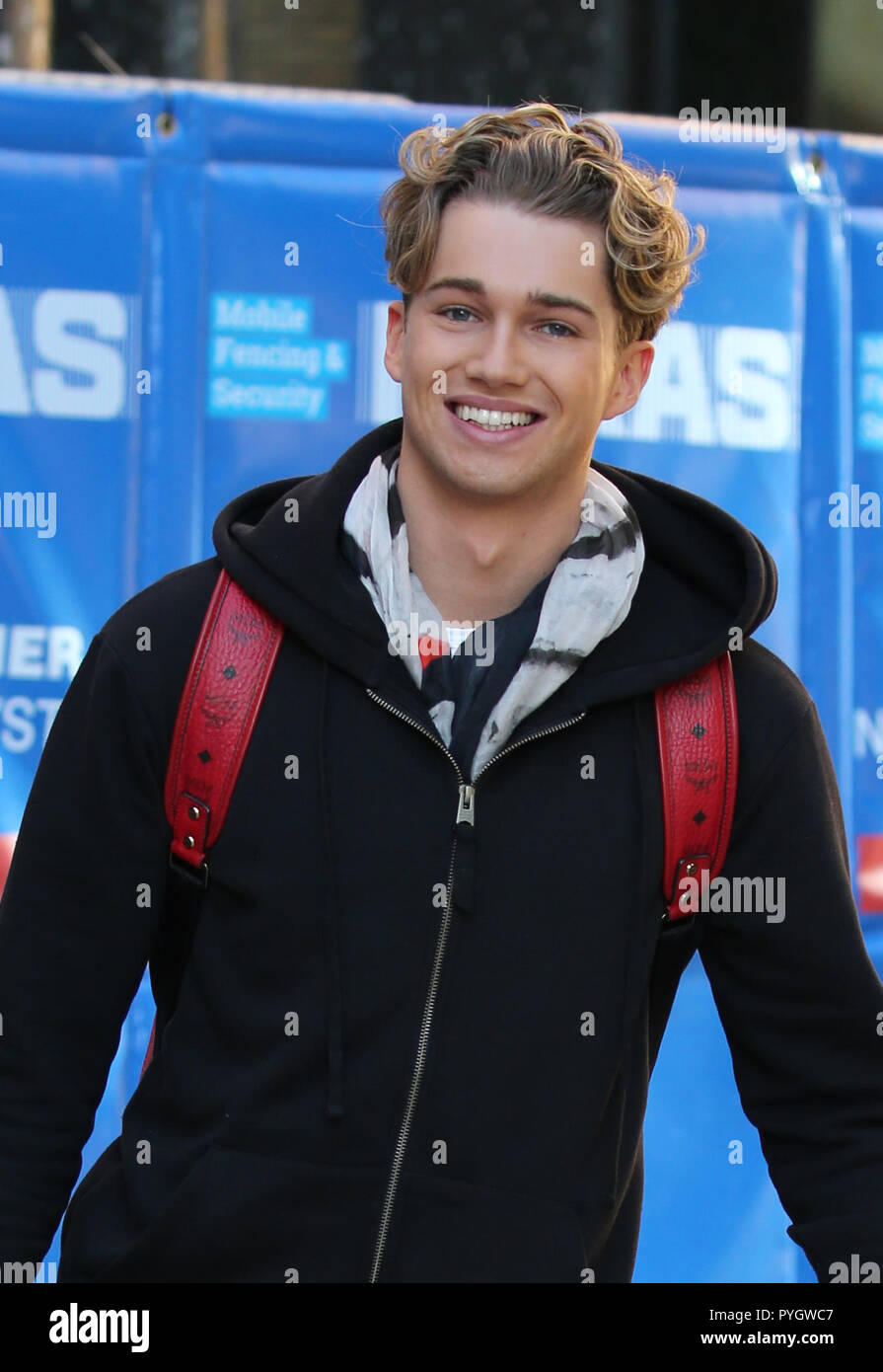 AJ Pritchard outside ITV Studios Featuring: AJ Pritchard Where: London ...