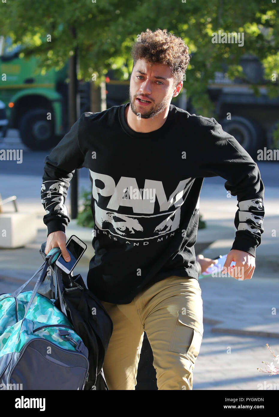 Myles Stephenson outside ITV Studios Featuring: Myles Stephenson Where ...