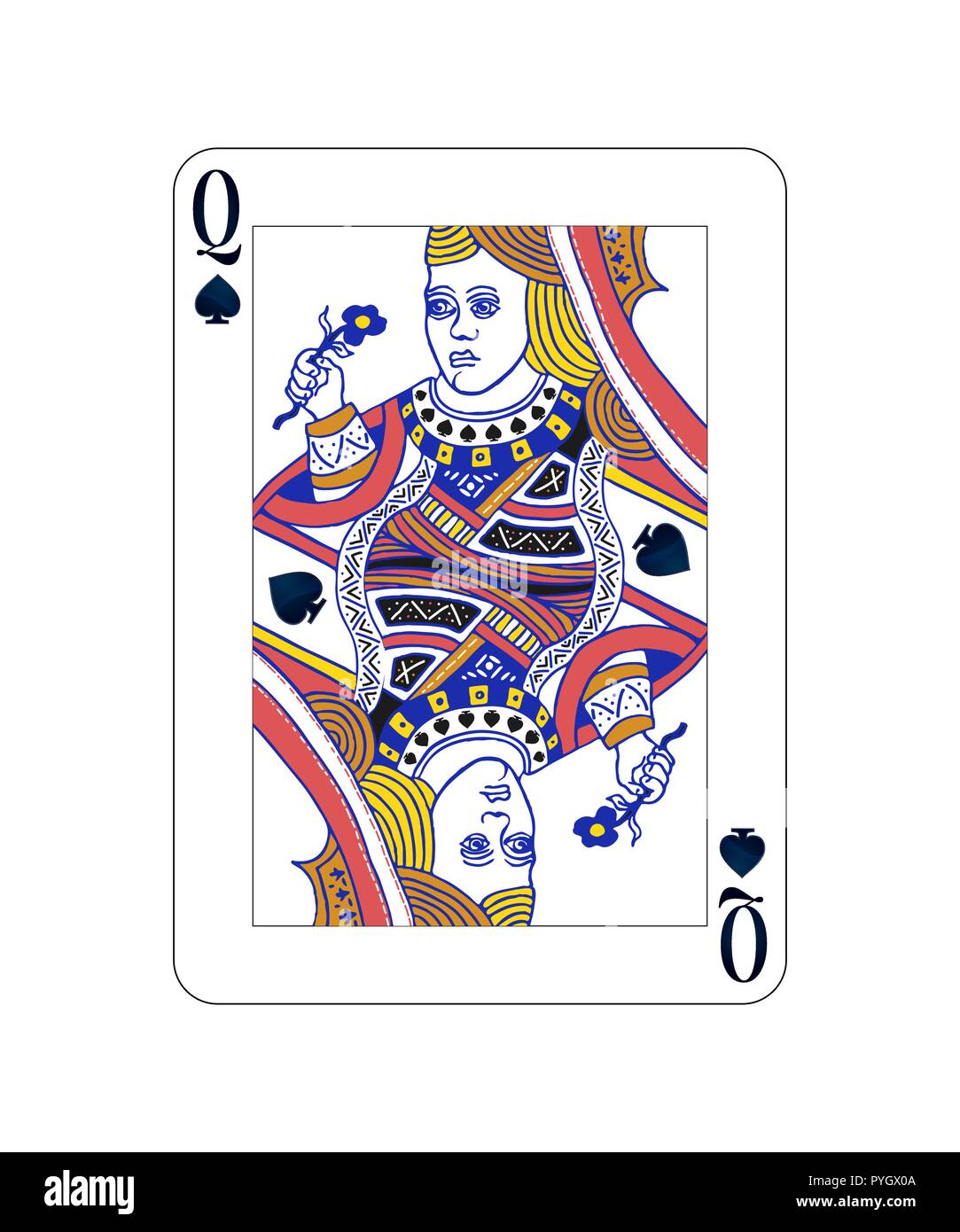 Playing Cards Queen Of Spades