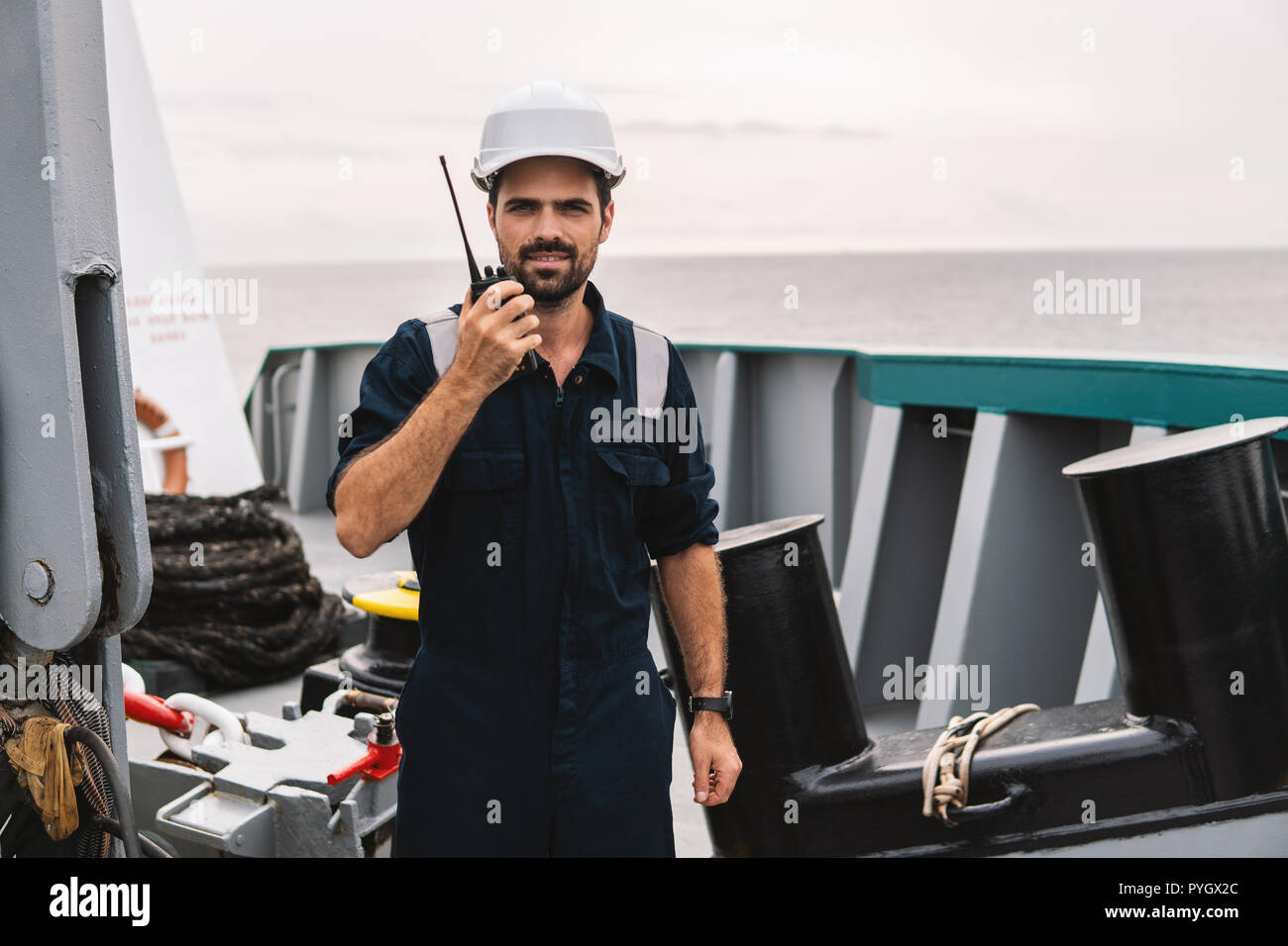 Deck officer on offshore vessel hi-res stock photography and images - Alamy