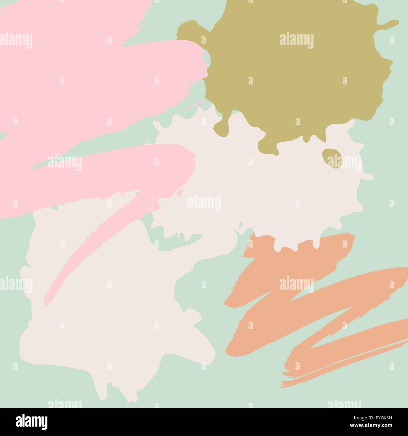 illustration. Background of multi-colored blots of ink Stock Vector ...