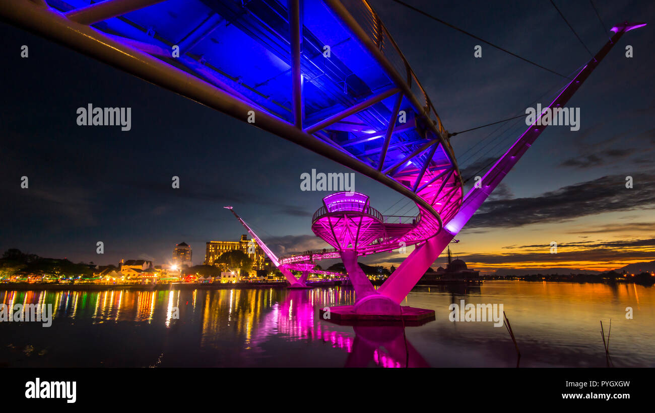 Darul Hana bridge is the longest walking bridge in Malaysia with ...