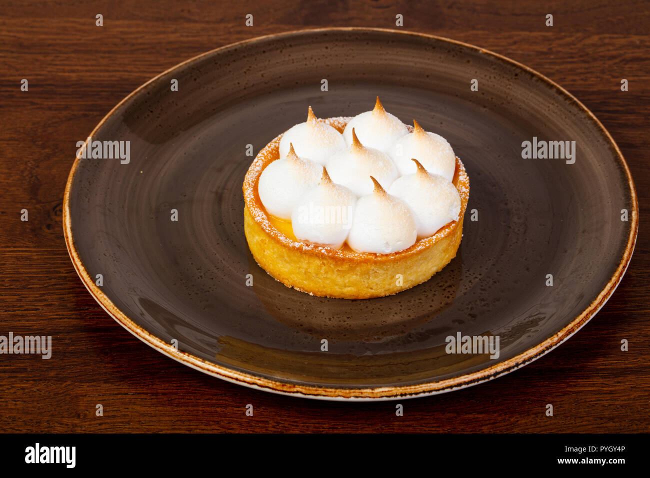Sweet pastrie cake in the plate Stock Photo - Alamy
