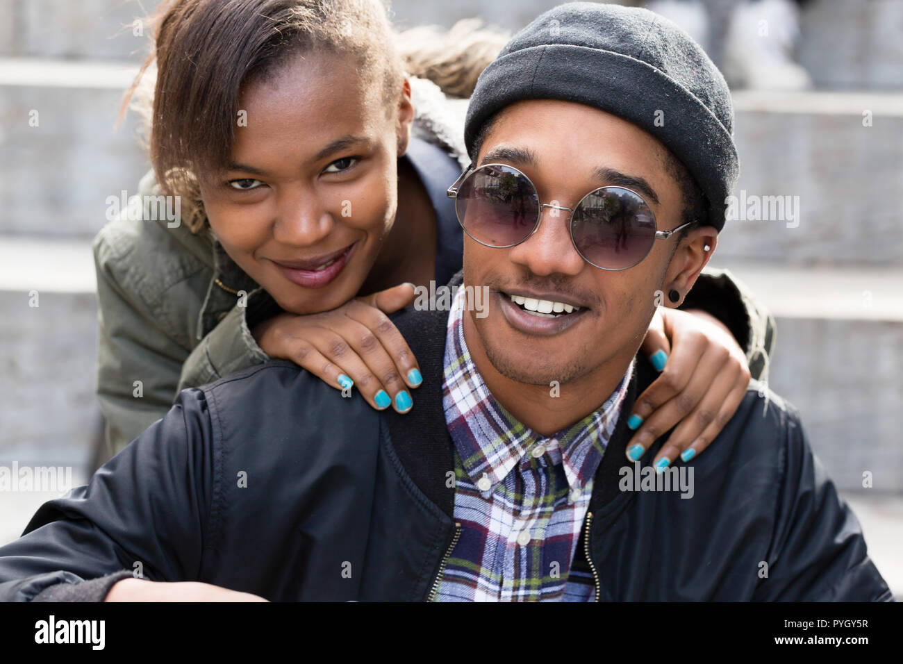 Portrait of an african couple Stock Photo - Alamy