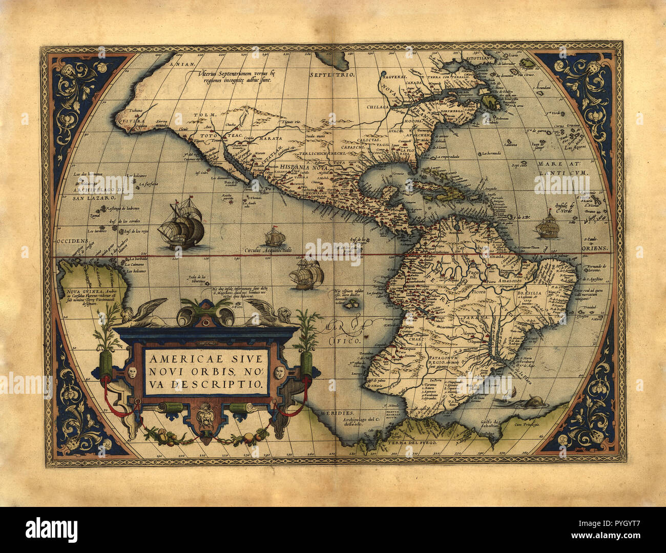 1500s map america hi-res stock photography and images - Alamy