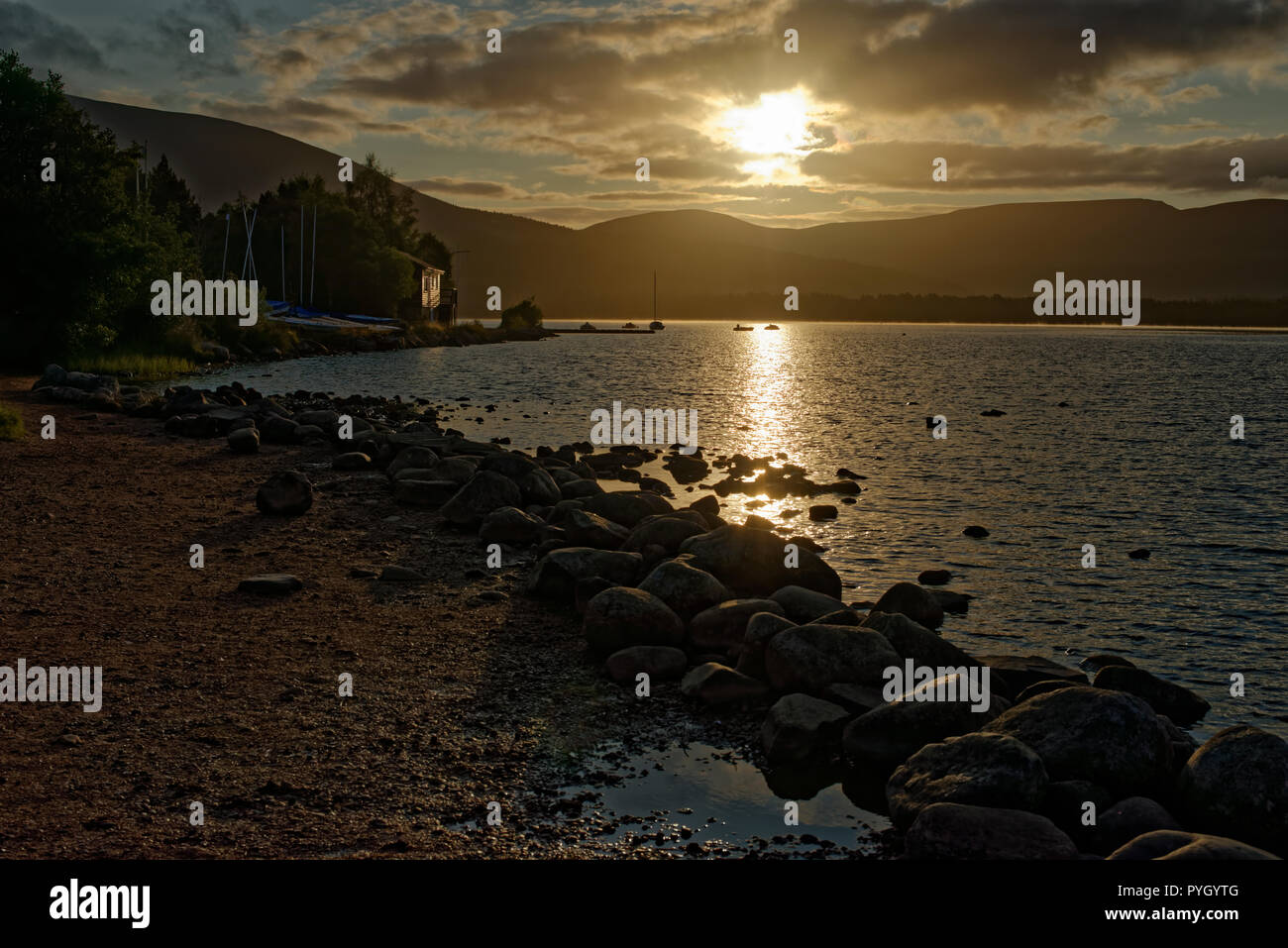 Loch morlich beach hi-res stock photography and images - Alamy