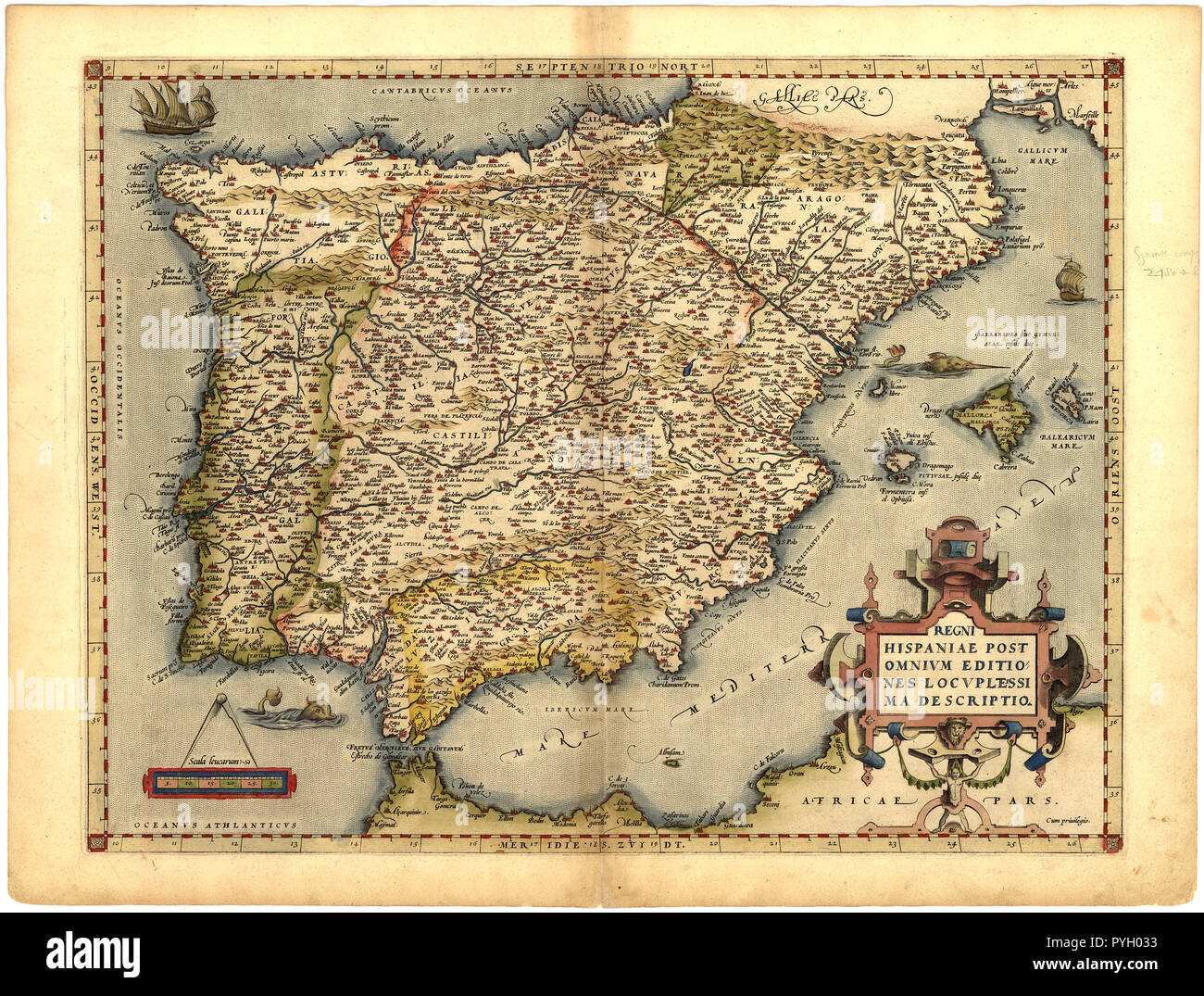 16th century spain map hi-res stock photography and images - Alamy