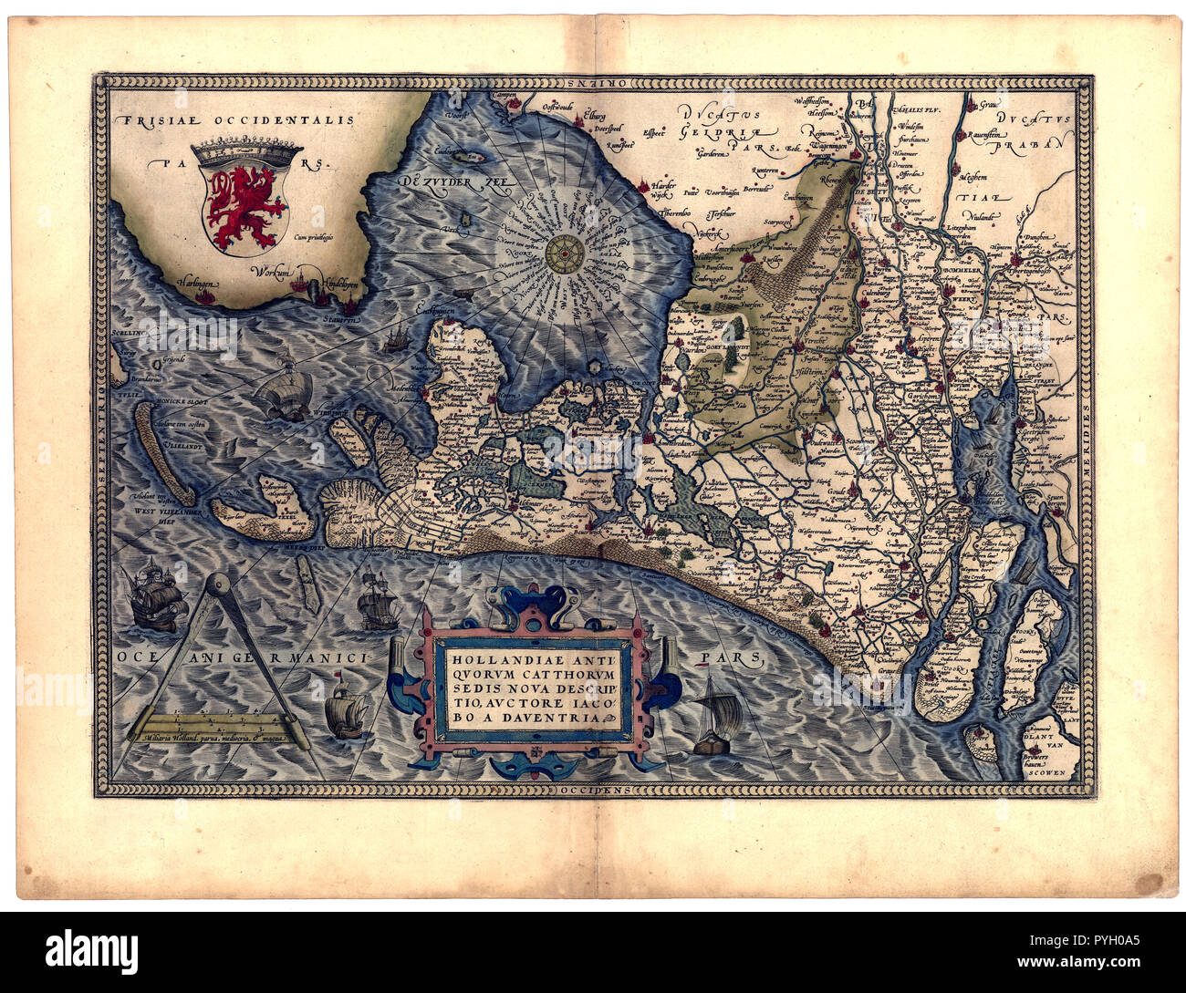 16th century holland map hi-res stock photography and images - Alamy