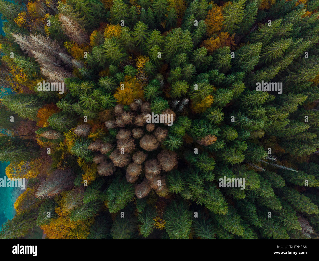 Magic aerial top view drone hi-res stock photography and images - Alamy
