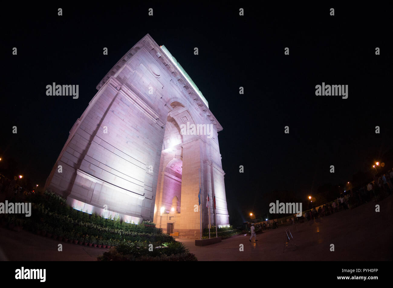 India gate lights night new hi-res stock photography and images - Alamy