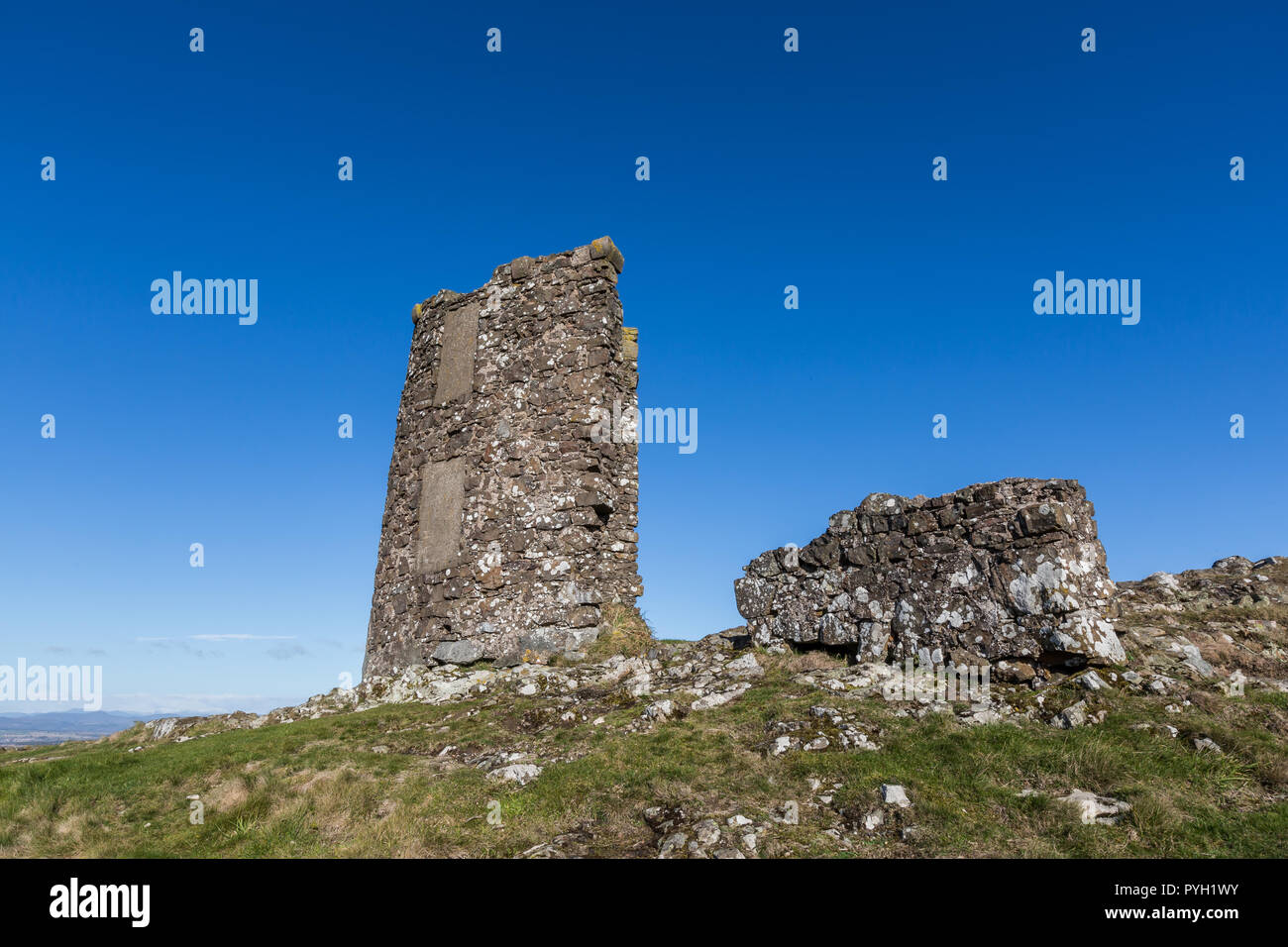 The ruins of MacDuff's Monument near the village of Scone in Perth and ...