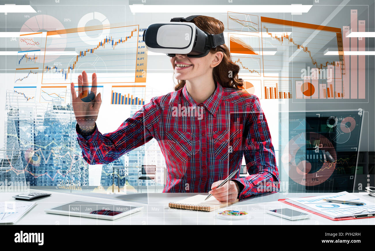 Student hologram concept virtual reality hi-res stock photography and ...