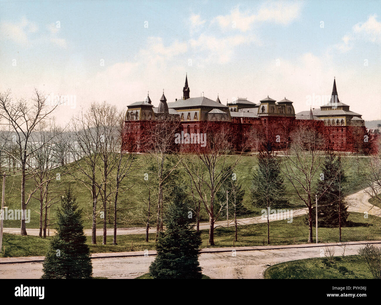 The Main building, Wellesley College ca. 1901 Stock Photo - Alamy