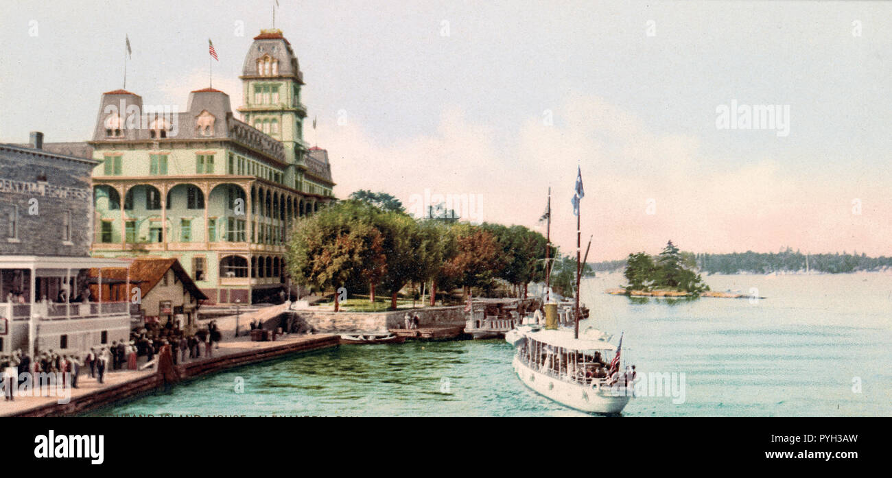 Thousand Island House, Alexandria Bay ca. 1901 Stock Photo - Alamy