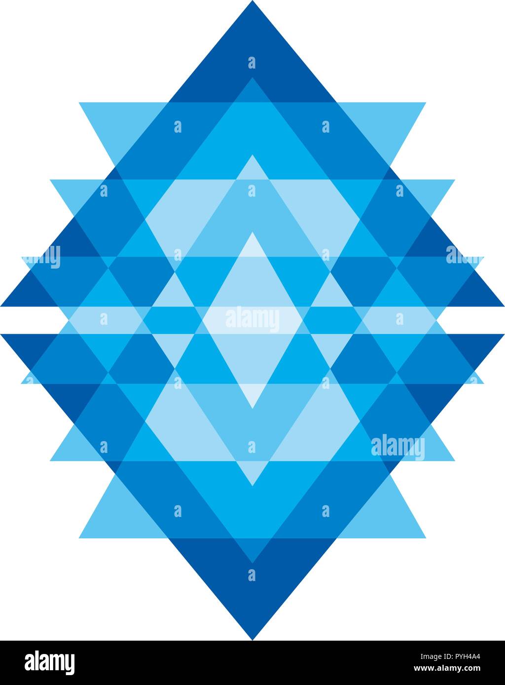 Triangle shape abstract intersection logo Stock Vector Image & Art - Alamy