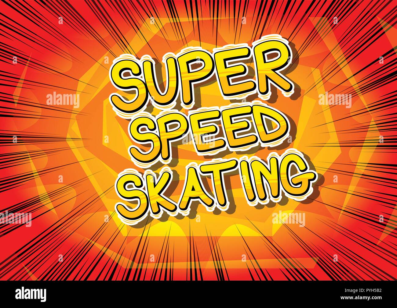 Super Speed Skating - Vector illustrated comic book style phrase Stock ...