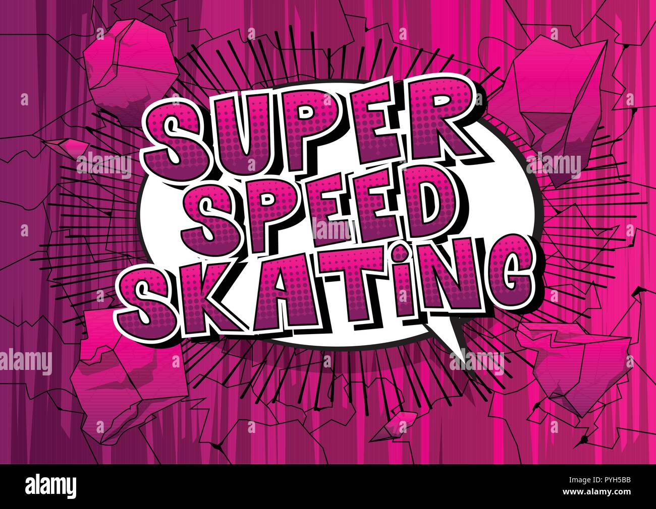 Action speedskating Stock Vector Images - Alamy