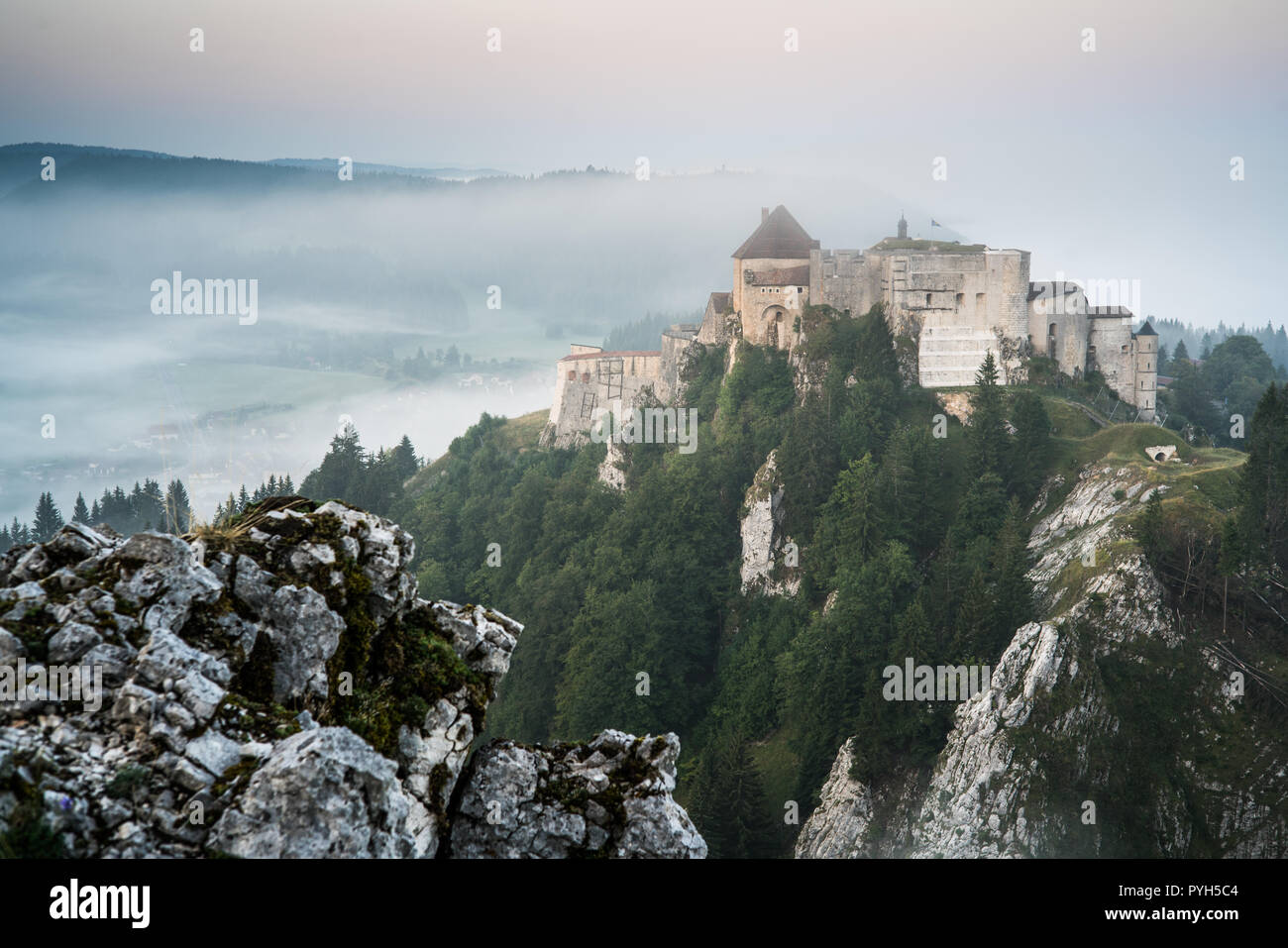 Chateau de Joux, France, Europe Stock Photo - Alamy