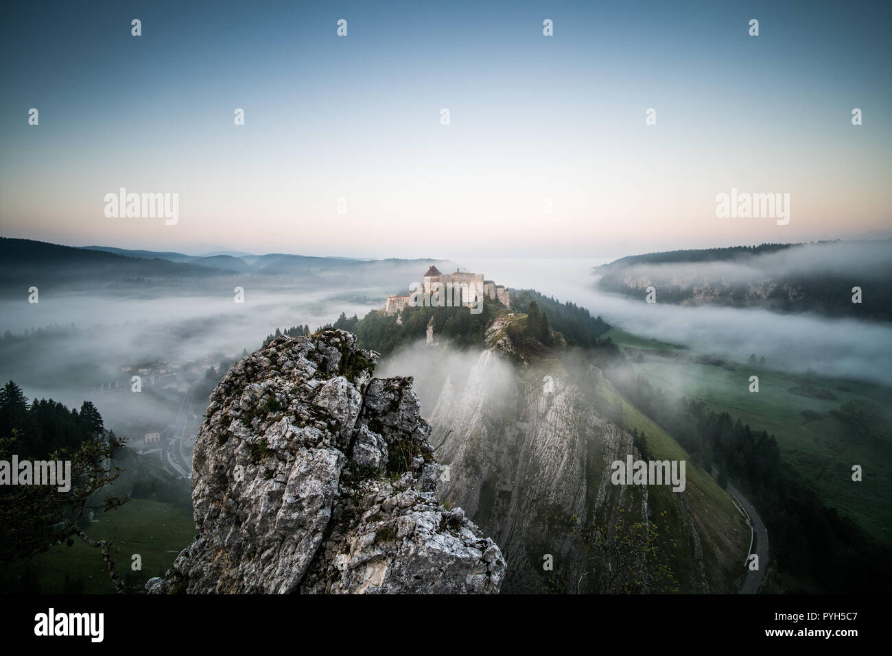 Chateau de Joux, France, Europe Stock Photo - Alamy