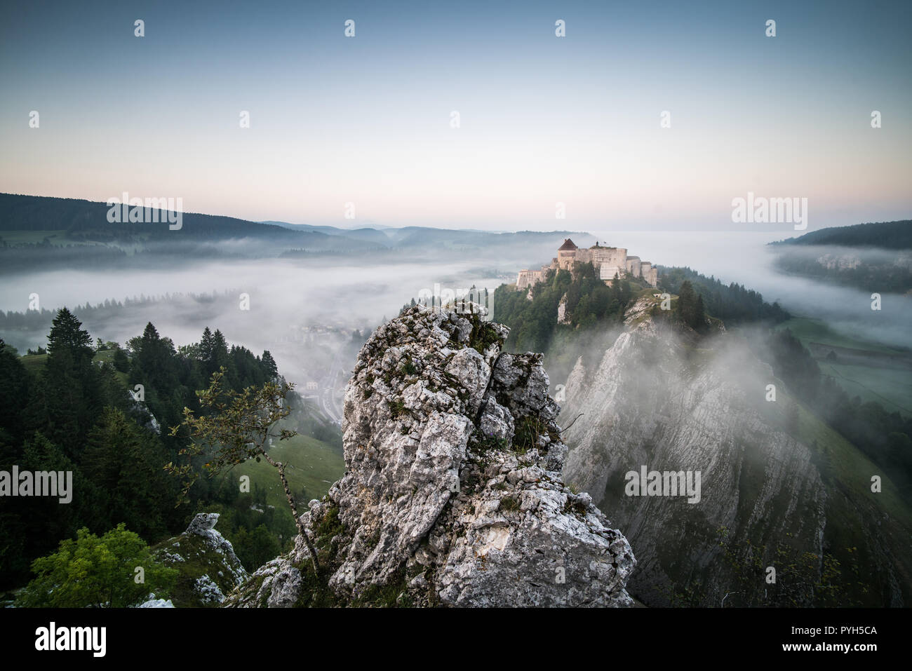 Chateau de Joux, France, Europe Stock Photo - Alamy