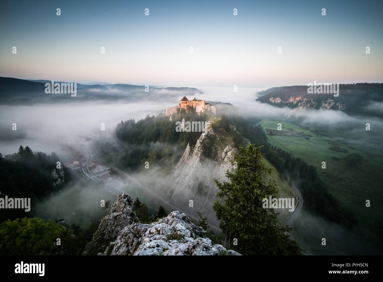 Chateau de Joux, France, Europe Stock Photo - Alamy