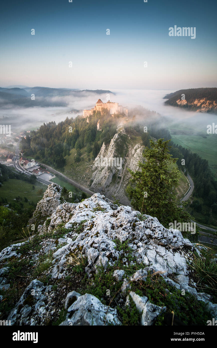 Chateau de Joux, France, Europe Stock Photo - Alamy