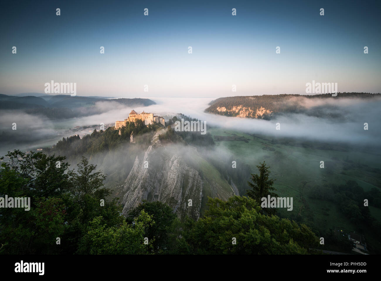 Chateau de Joux, France, Europe Stock Photo - Alamy