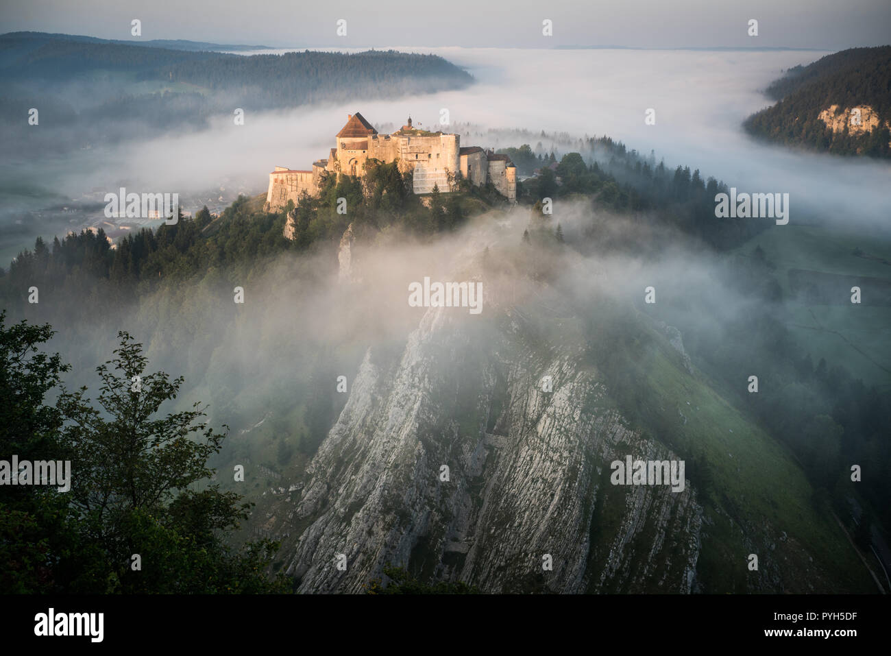 Chateau de Joux, France, Europe Stock Photo - Alamy