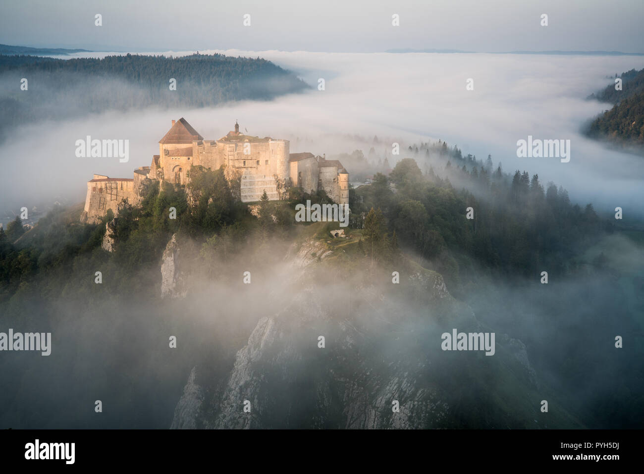 Chateau de Joux, France, Europe Stock Photo - Alamy