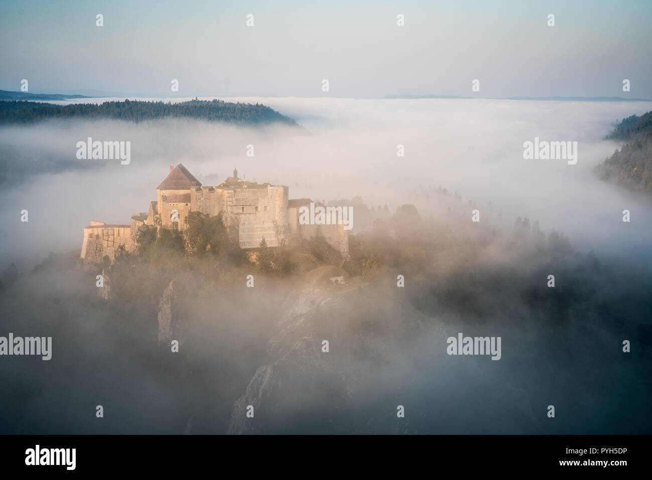 Chateau de Joux, France, Europe Stock Photo - Alamy