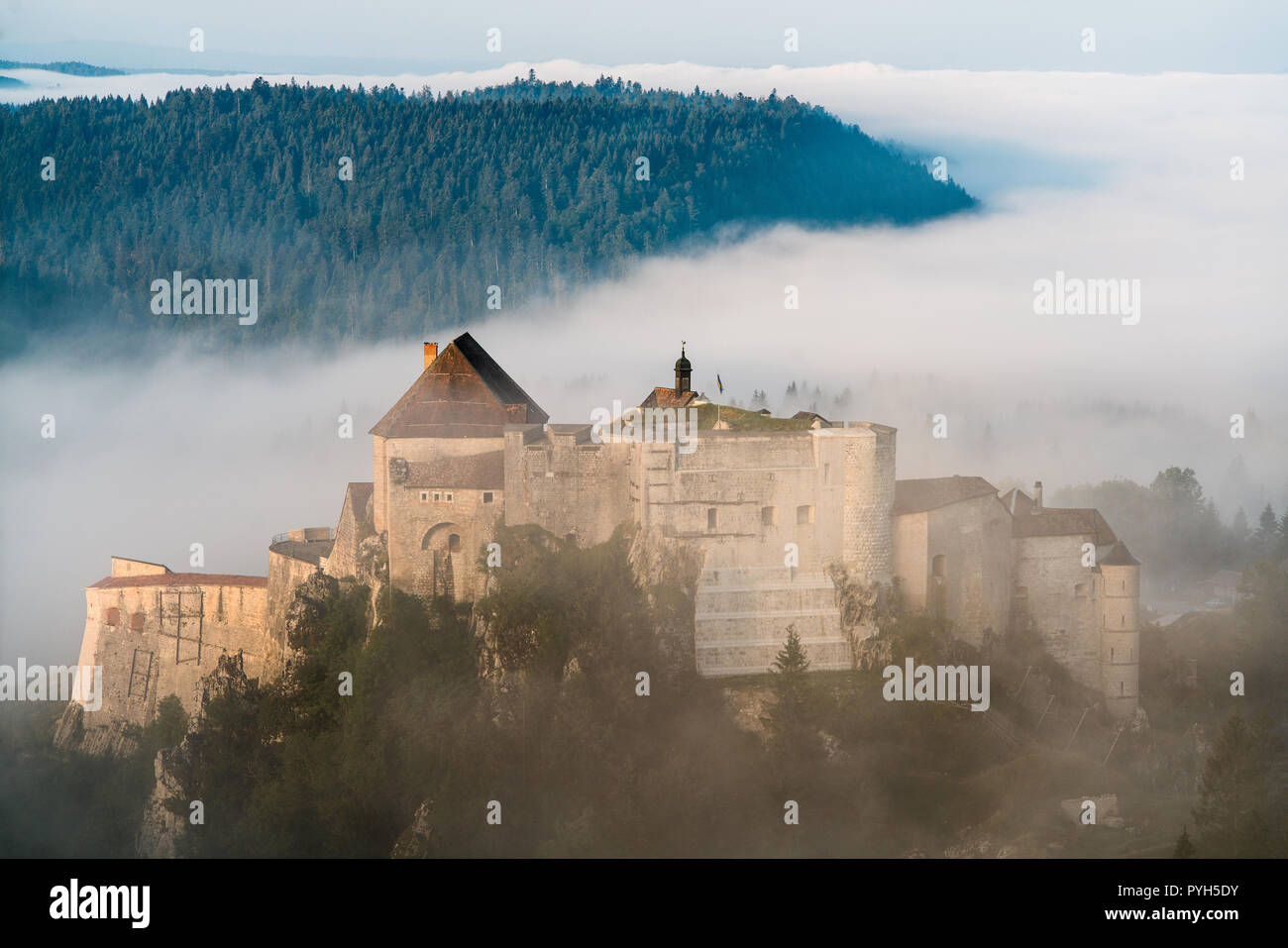 Chateau de Joux, France, Europe Stock Photo - Alamy