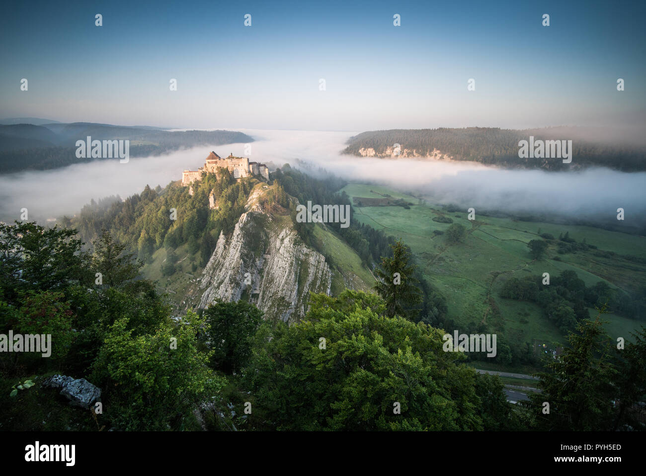 Chateau de Joux, France, Europe Stock Photo - Alamy