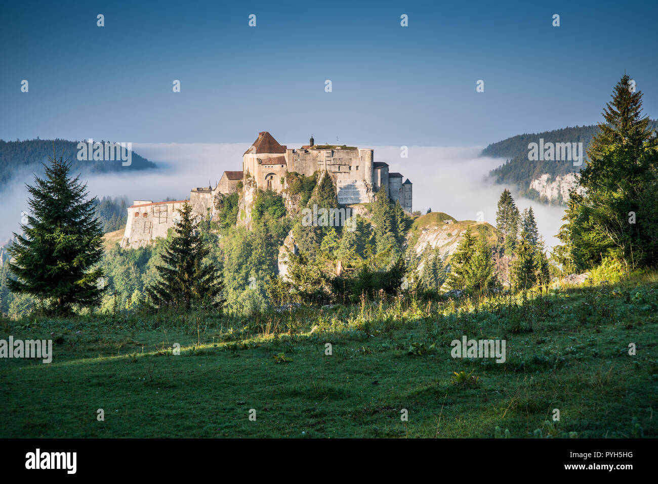 Chateau de Joux, France, Europe Stock Photo - Alamy