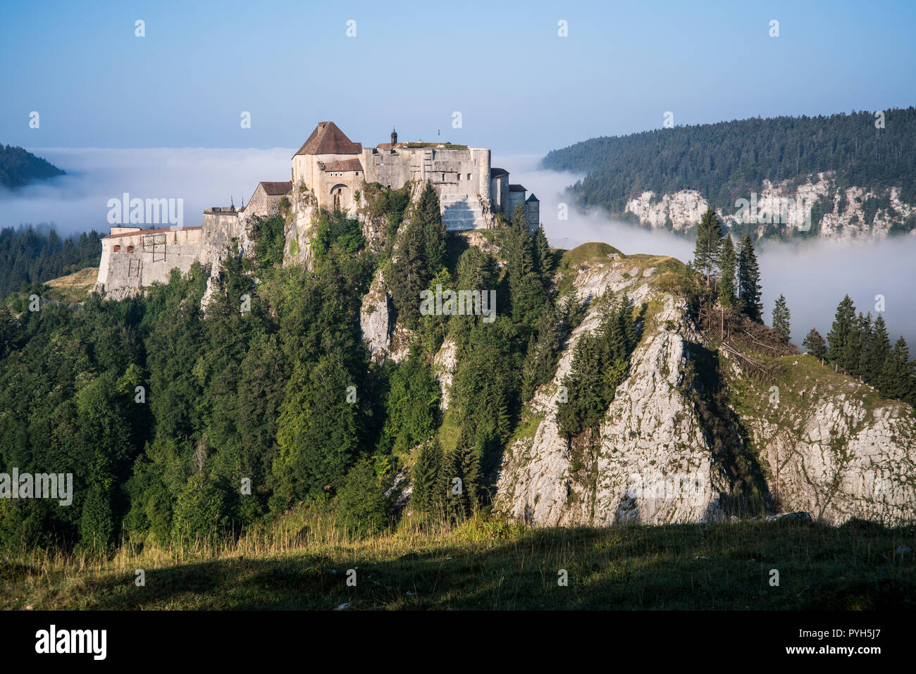 Chateau de Joux, France, Europe Stock Photo - Alamy