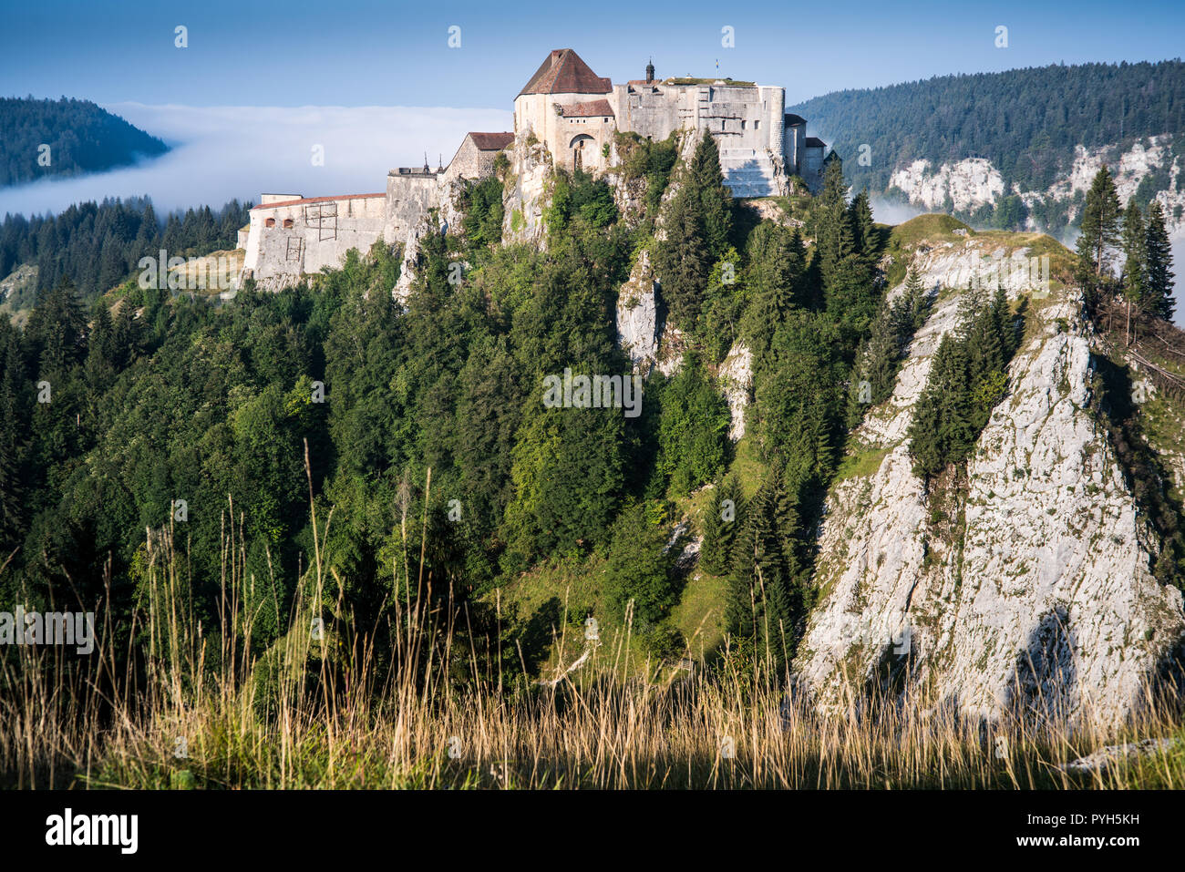 Chateau de Joux, France, Europe Stock Photo - Alamy