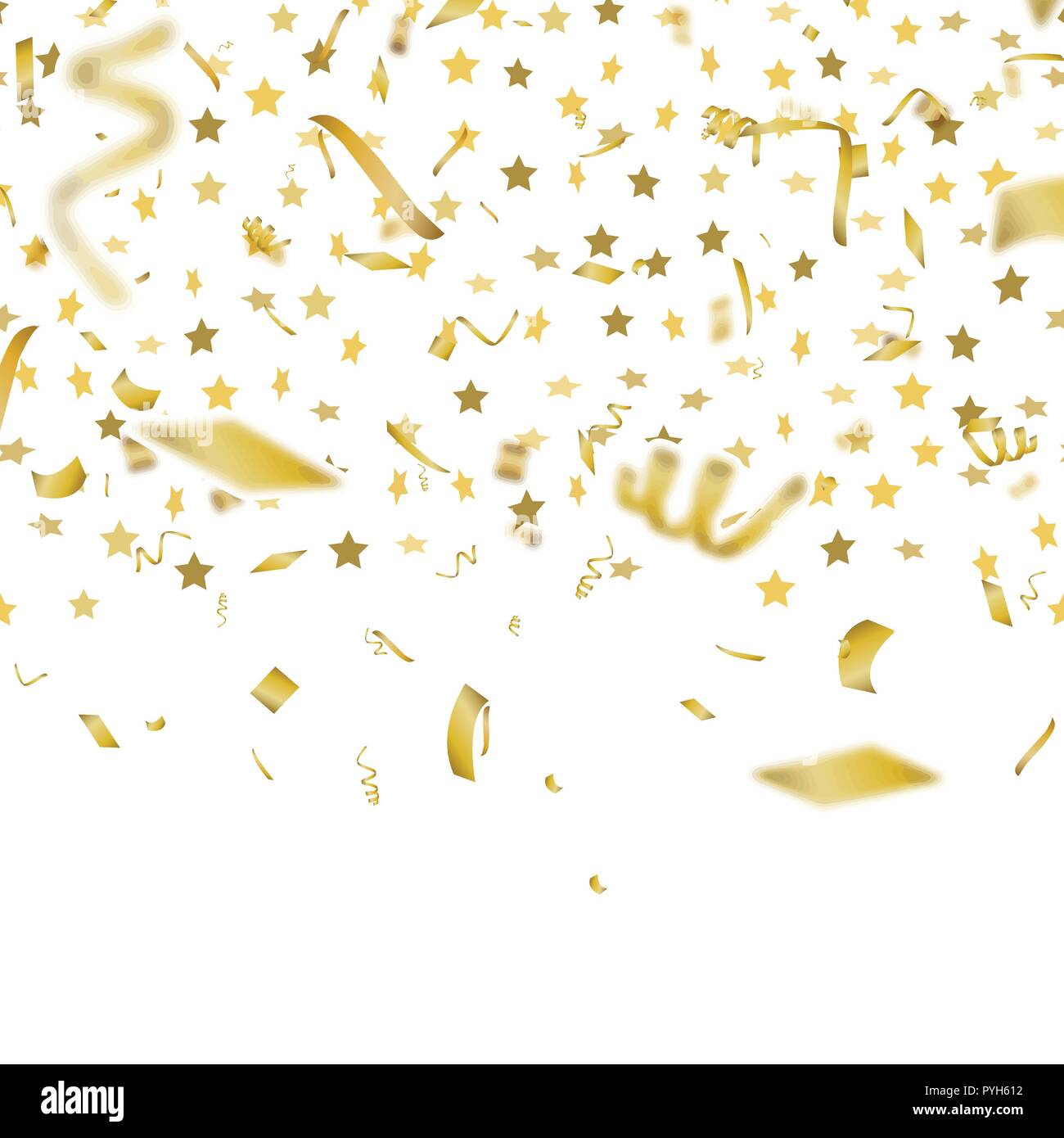 Gold Stars Falling High Resolution Stock Photography and Images - Alamy