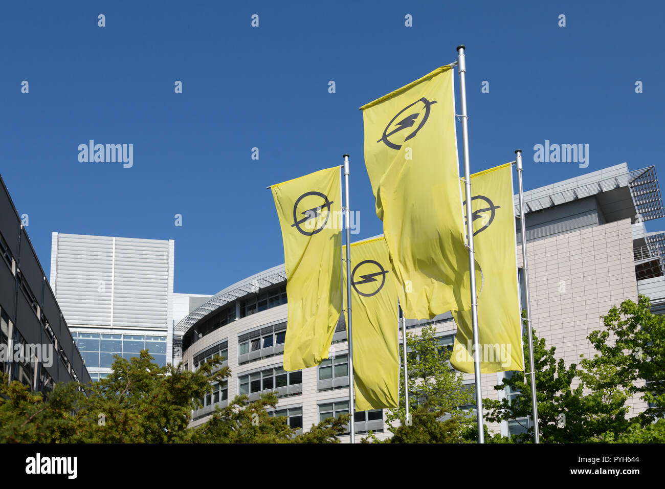 Flags opel logo group headquarters hi-res stock photography and images ...