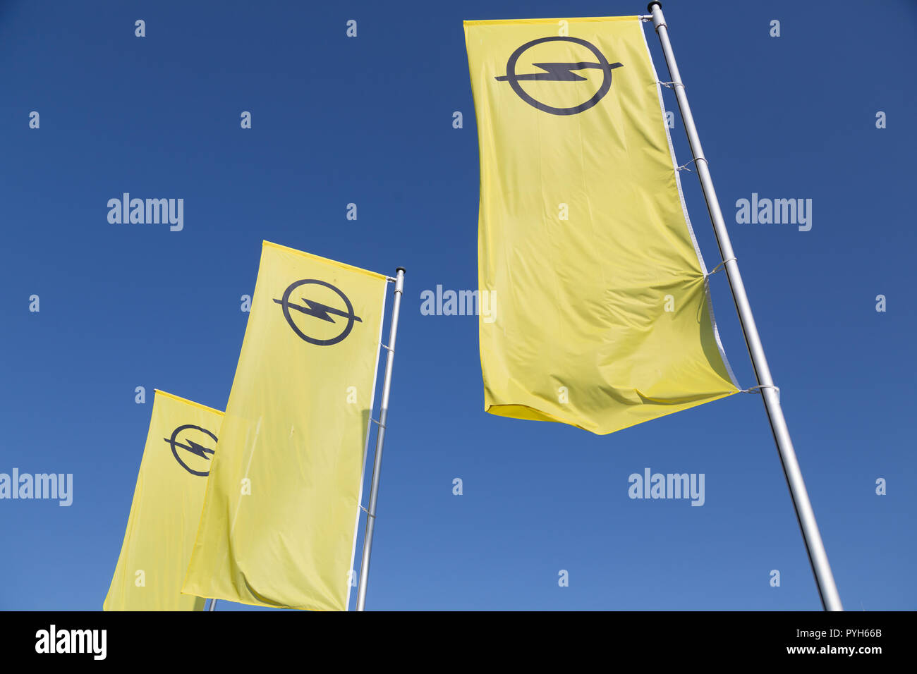 Flags opel logo group headquarters hi-res stock photography and images ...