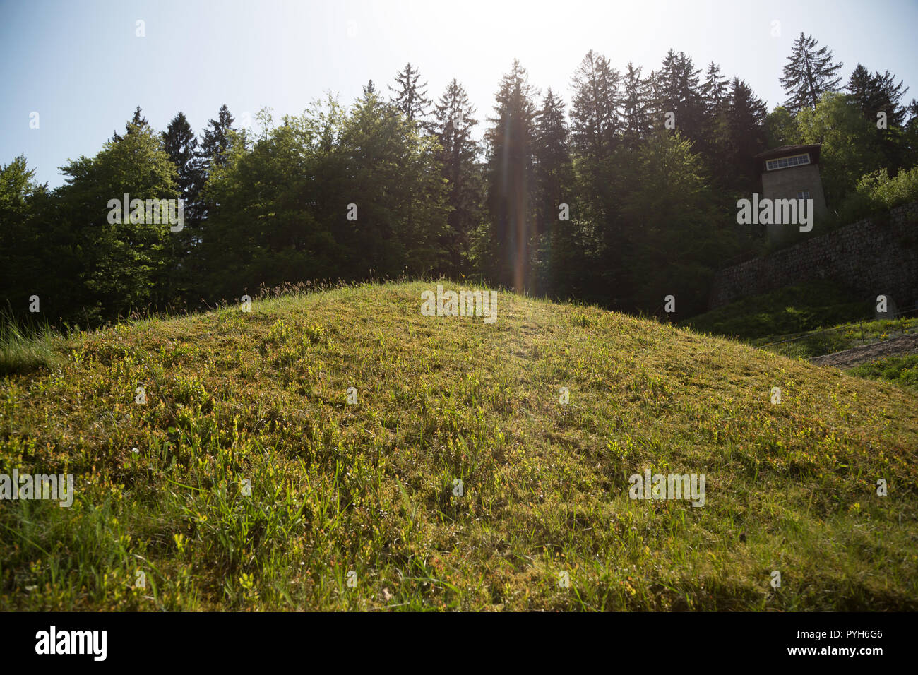 Bavaria, Germany - concentration camp memorial Flossenbuerg, "Valley of ...